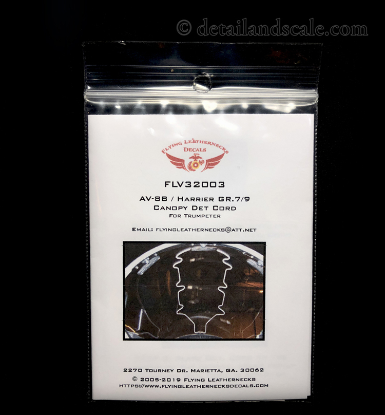 Flying Leathernecks Decals AV-8B/Harrier GR.7/9 Canopy Det Cord - 1:32 ...